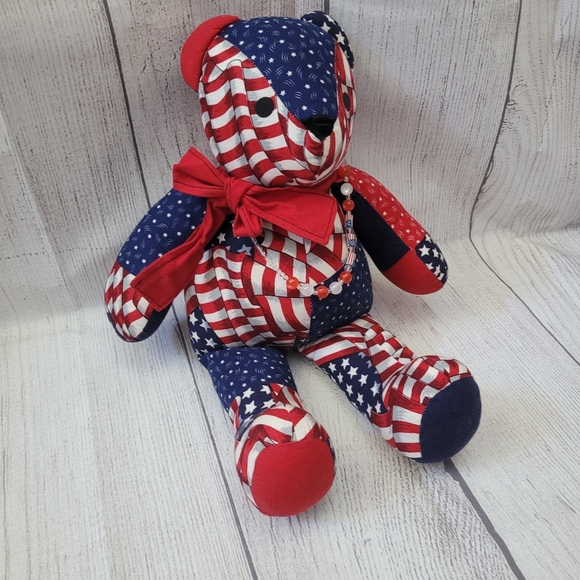 Cranston | Toys | Fabric Yankee Doodle Teddy Bear Stuffed Animal Vip By ...